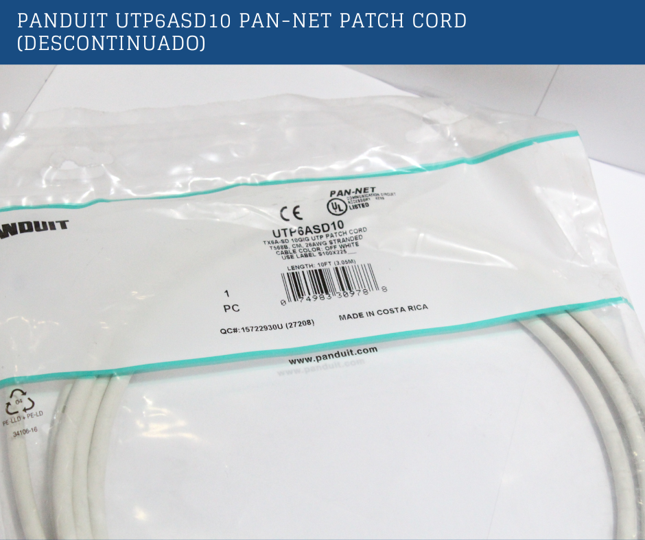 PANDUIT UTP6ASD10 Pan-Net patch cord